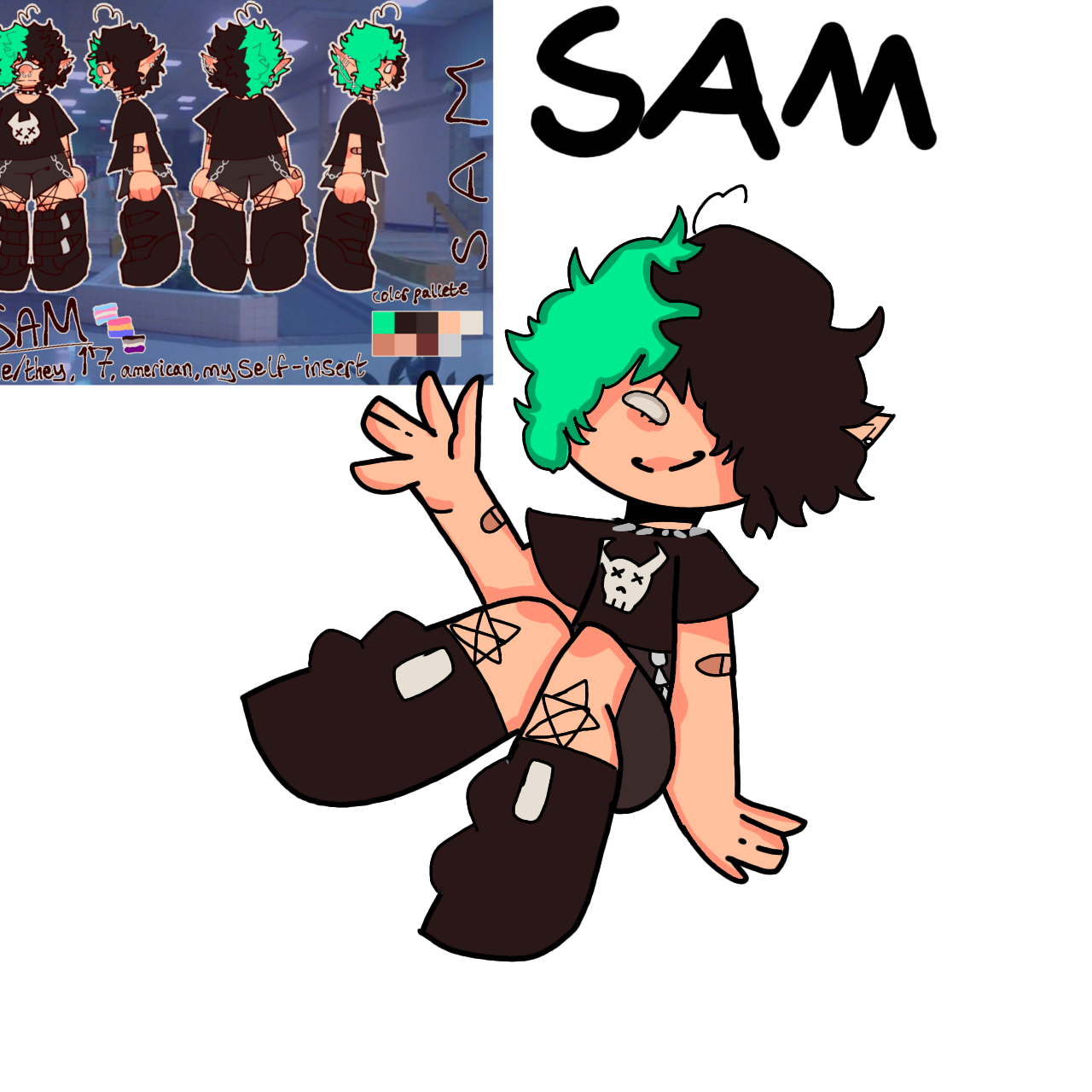 Fanart of Samphobes!! self insert! - ibisPaint