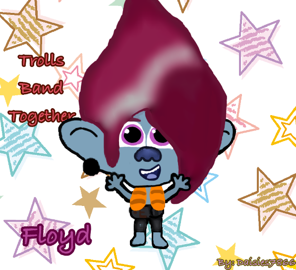 Trolls Floyd Drawing - ibisPaint