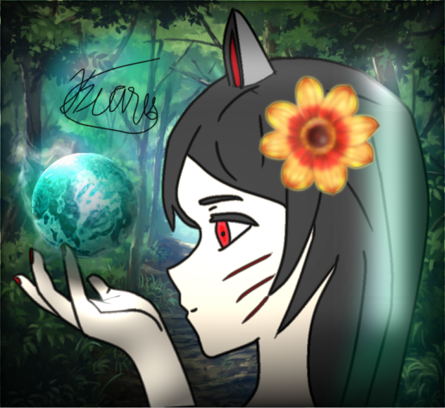 Rushed 🦊🌳Elderwood Ahri🌳🦊Drawing - ibisPaint