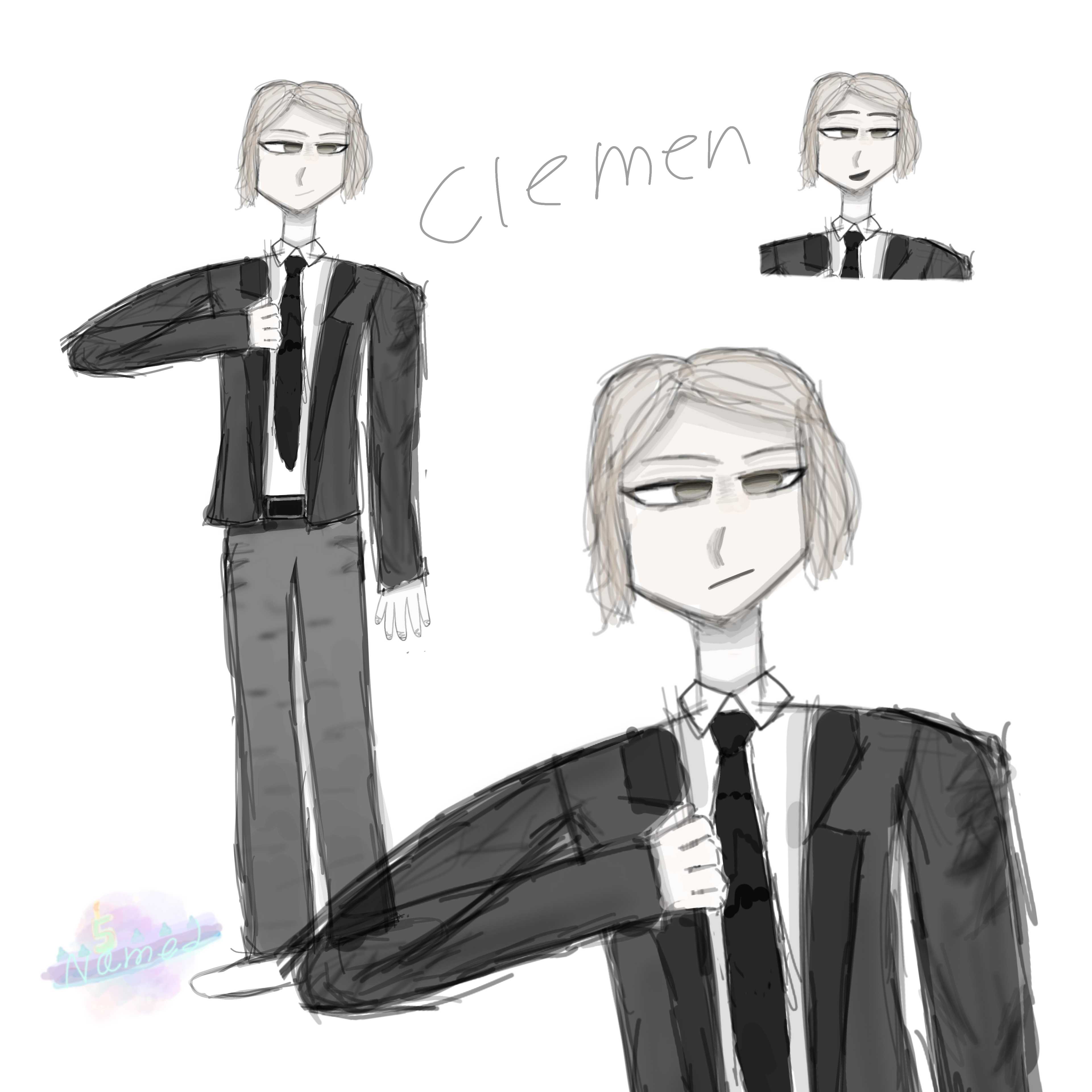 Clemen in a suit - ibisPaint