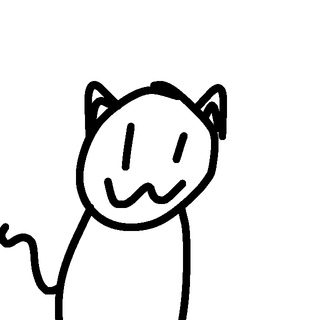 Falling cat animation - ibisPaint