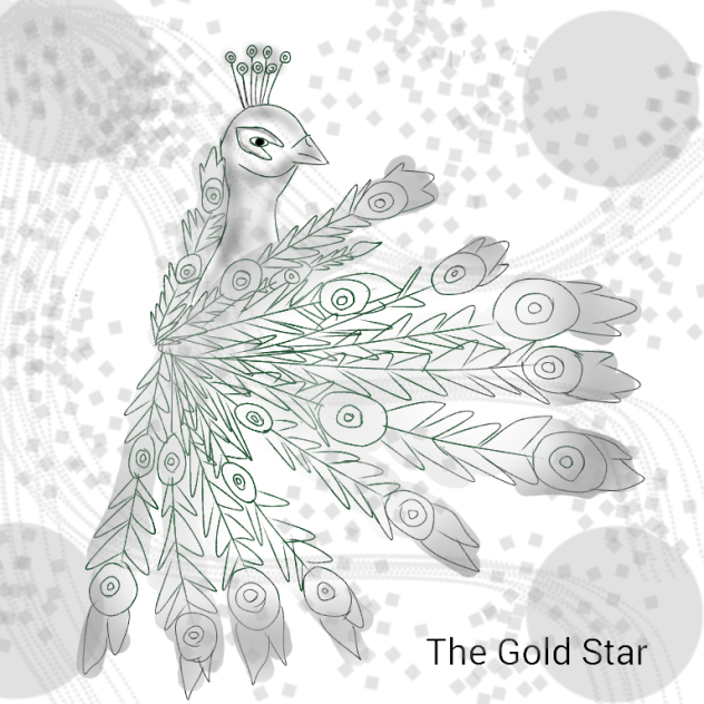 gray peacock - ibisPaint