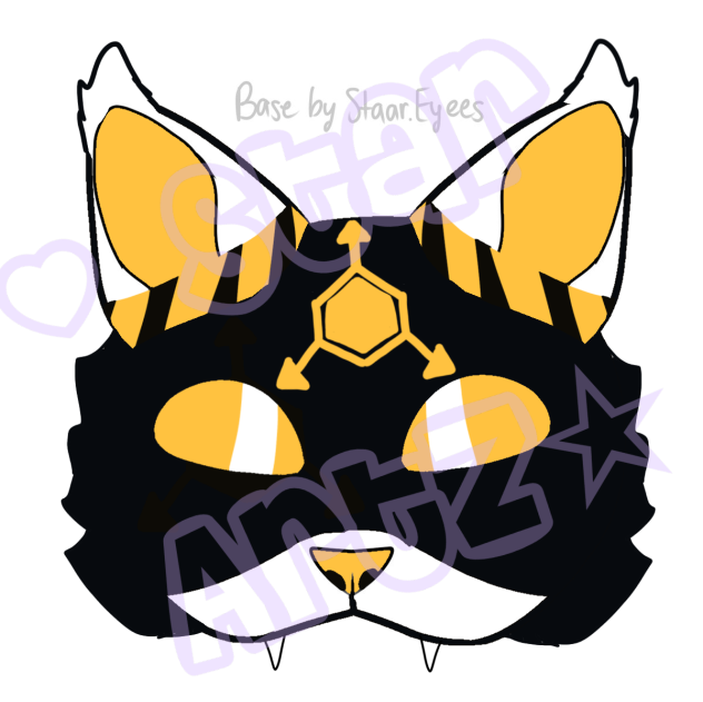 murder drones themed cat mask - ibisPaint