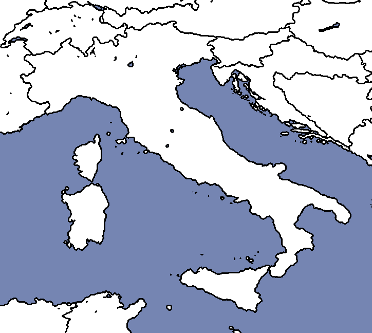 Map of Italy (Pixelated) - ibisPaint