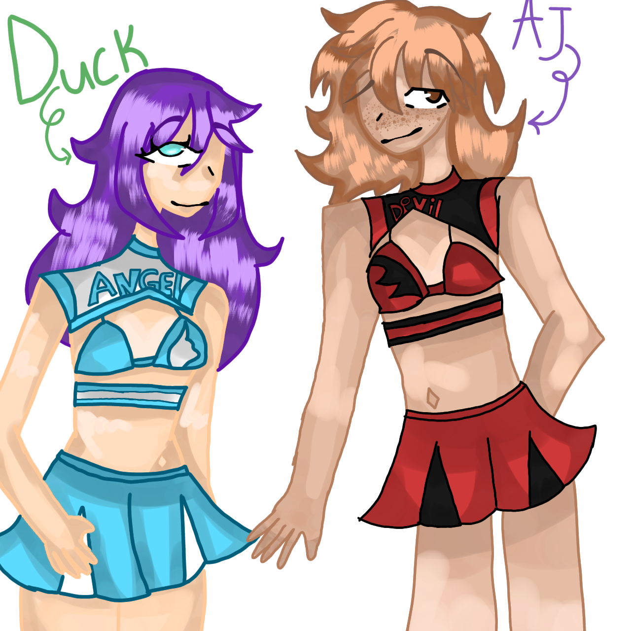 Duck and Aj - ibisPaint