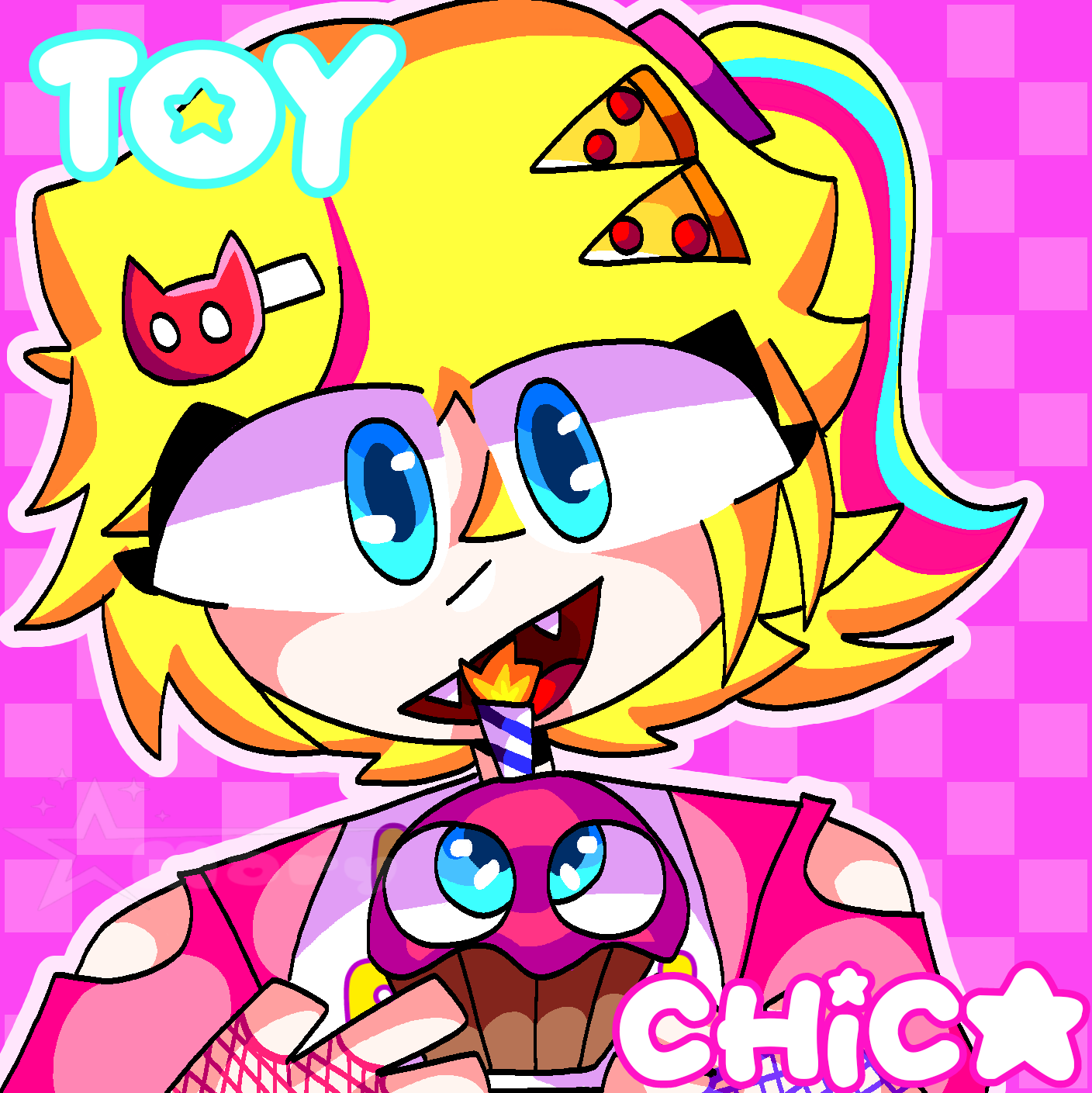 Toy Chica human version - ibisPaint