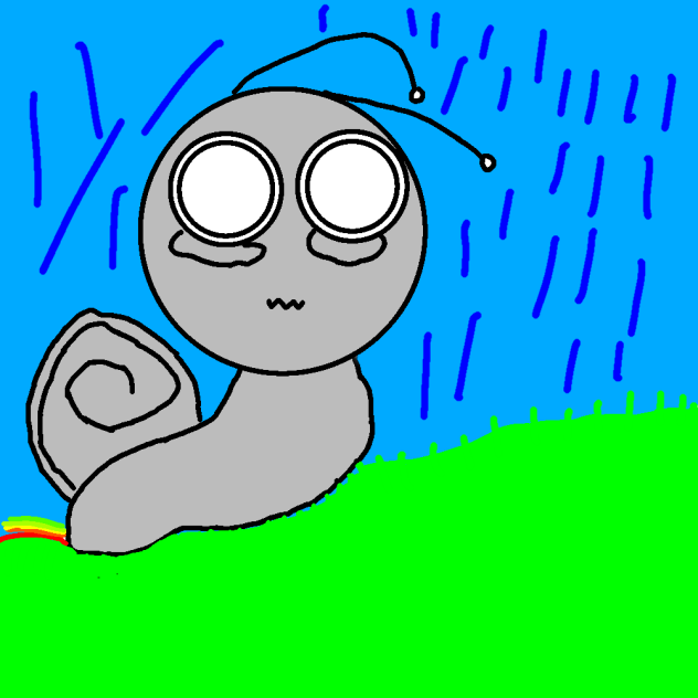 Rainbow snail - ibisPaint