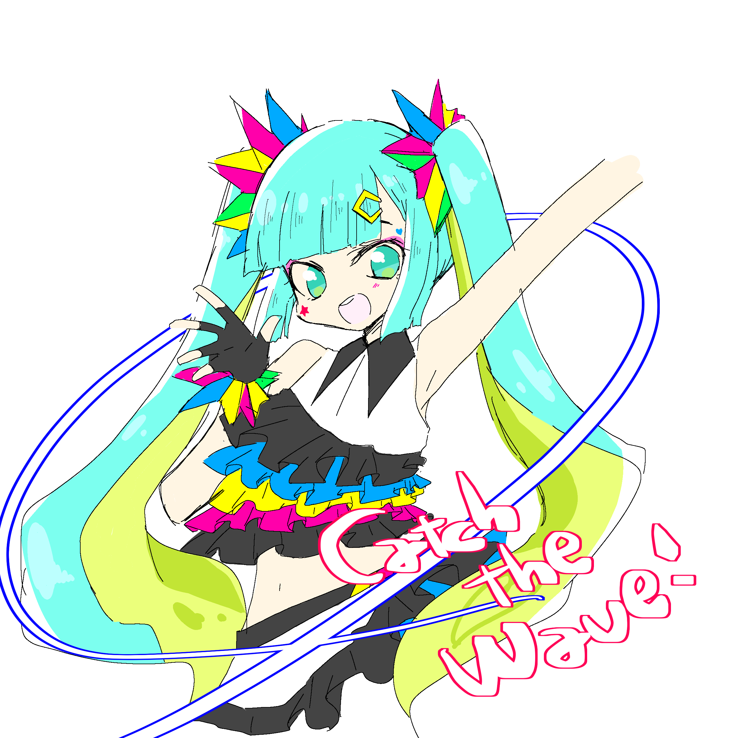 catch the wave☆Miku! - ibisPaint