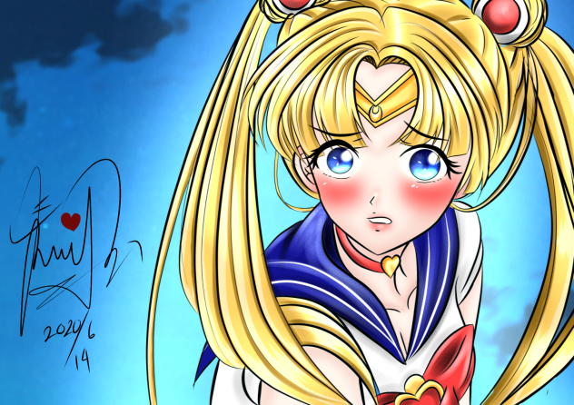 Redraw Usagi Sailor Moon - ibisPaint