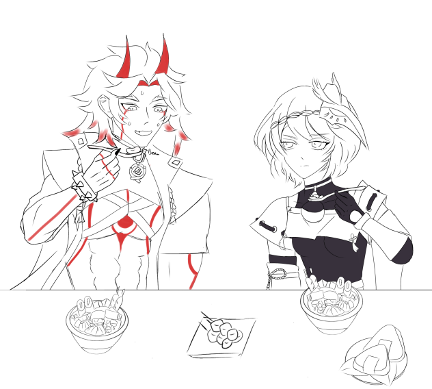 Itto x Sara (sketch) - ibisPaint