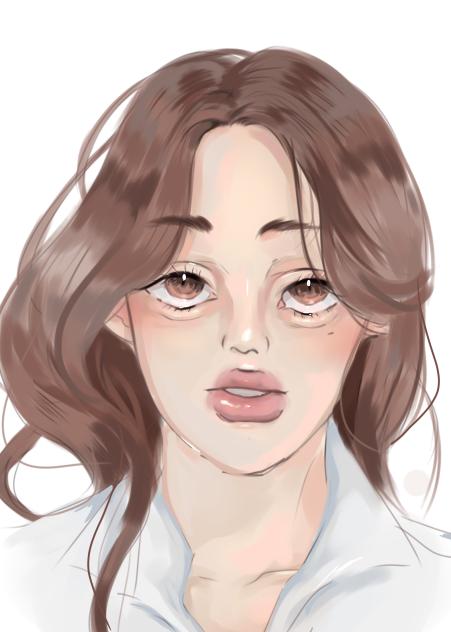 portrait trying new style - ibisPaint