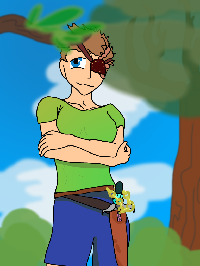 April with new eyepatch - ibisPaint