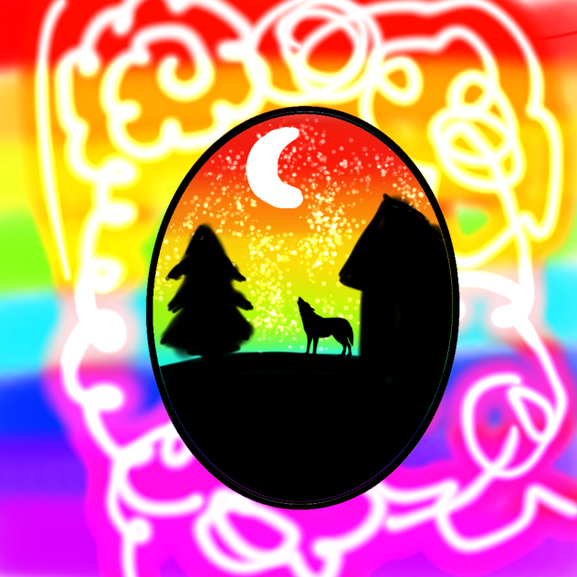 Wolf howling - ibisPaint