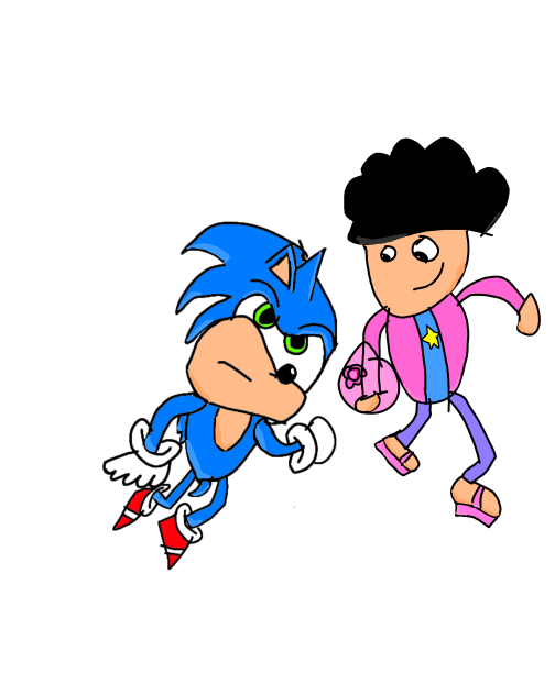 sonic vs future steven - ibisPaint