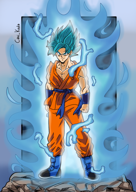 Gokú SSB - ibisPaint