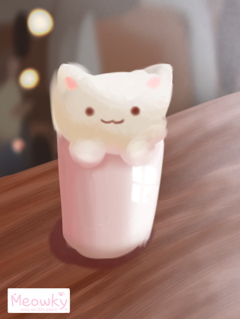 latte cat - ibisPaint