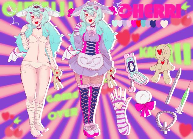 Finally updated her ref sheet - ibisPaint