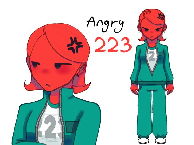 [Angry] in Squid Game - ibisPaint