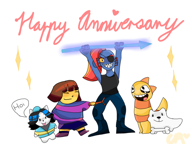 HAPPY 8TH ANNIVERSARY UNDERTALE - ibisPaint