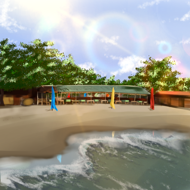 beach background - ibisPaint