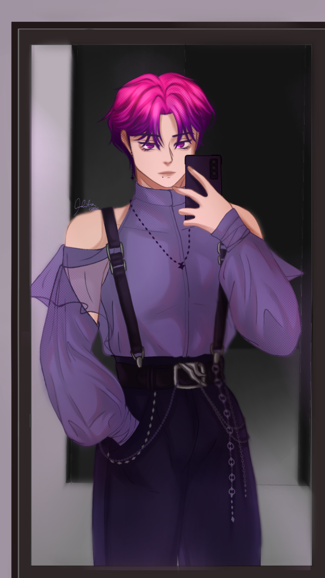 Ube entered the party room - ibisPaint