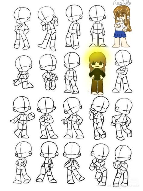 Silly pose collab - ibisPaint