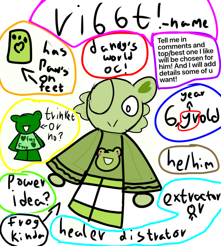 Dandy’s world oc! Ribbit (read desc) - ibisPaint