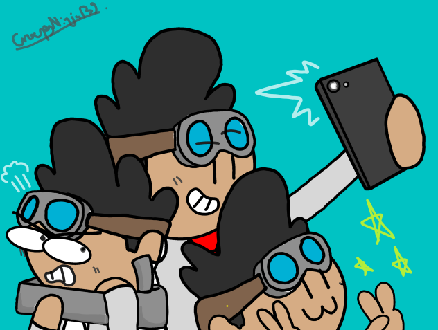 Clone Selfie - ibisPaint