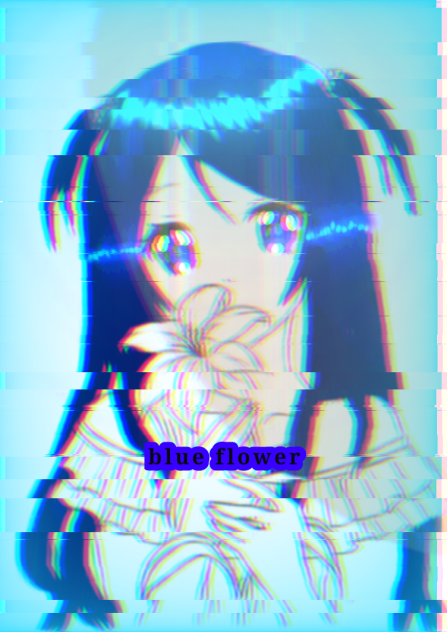 blue flower - ibisPaint