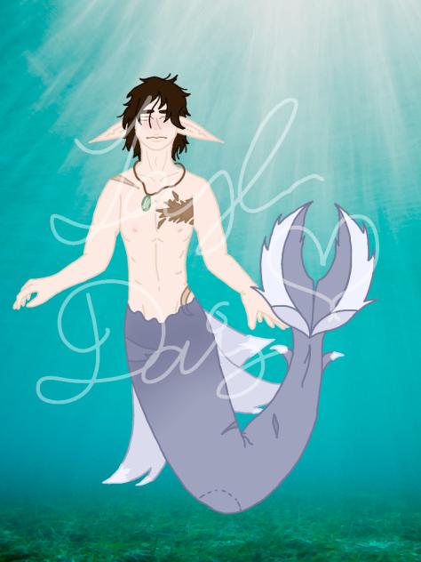 shark merman idk y'all - ibisPaint