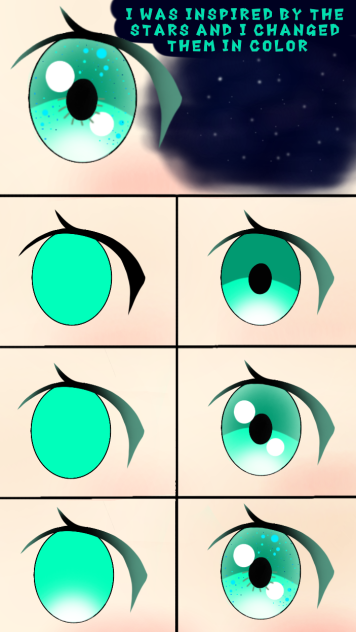 stellar eyes change color - ibisPaint