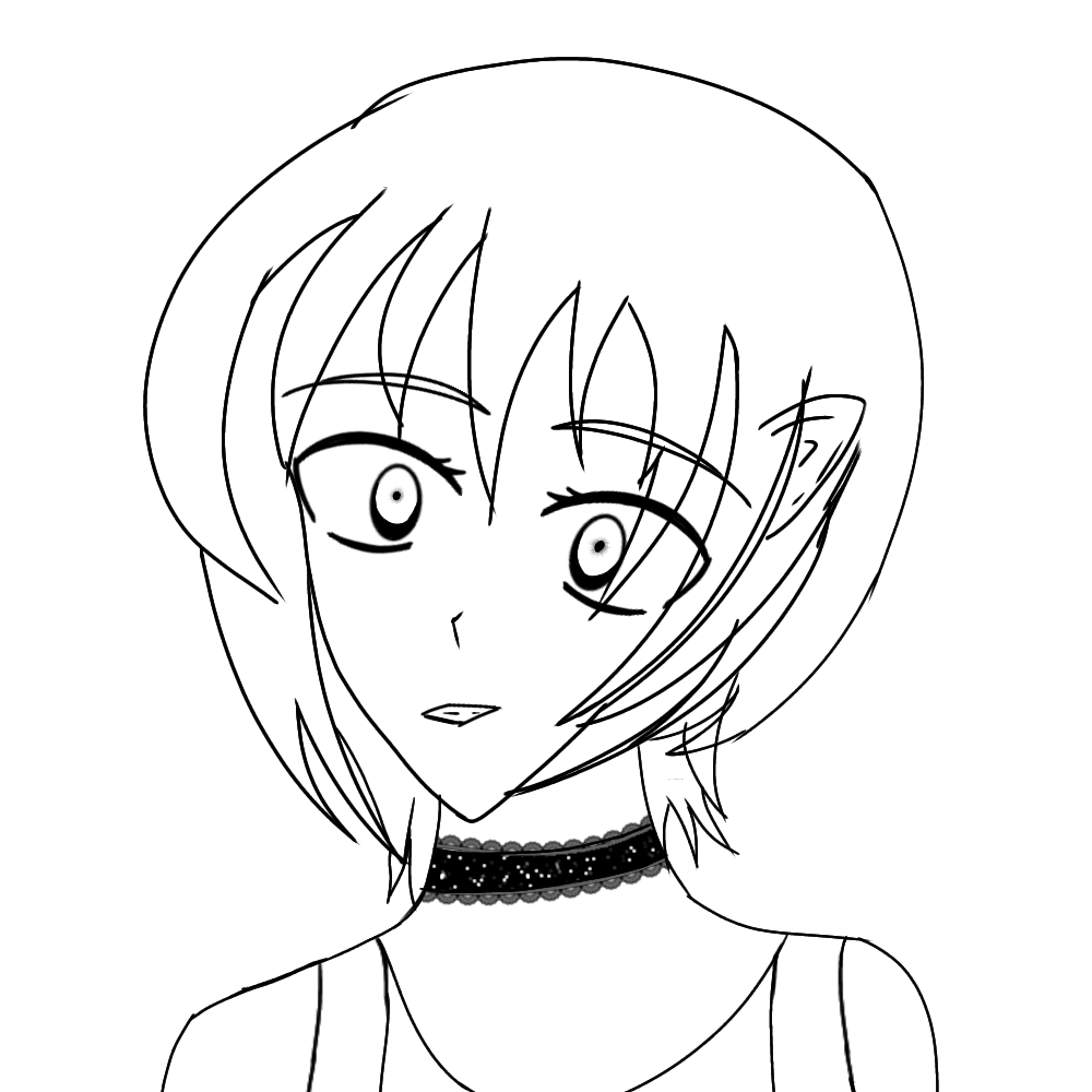 random girl drawing - ibisPaint