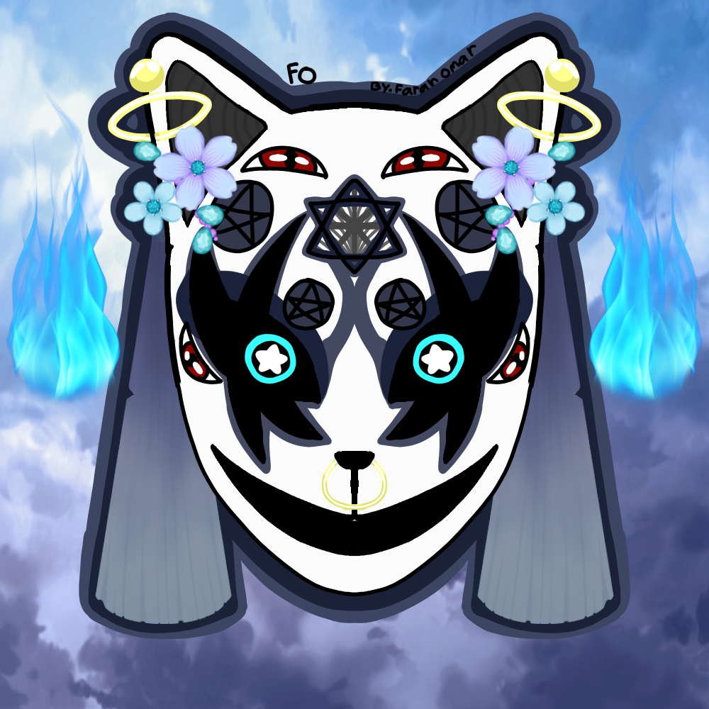 My kitsune mask - ibisPaint