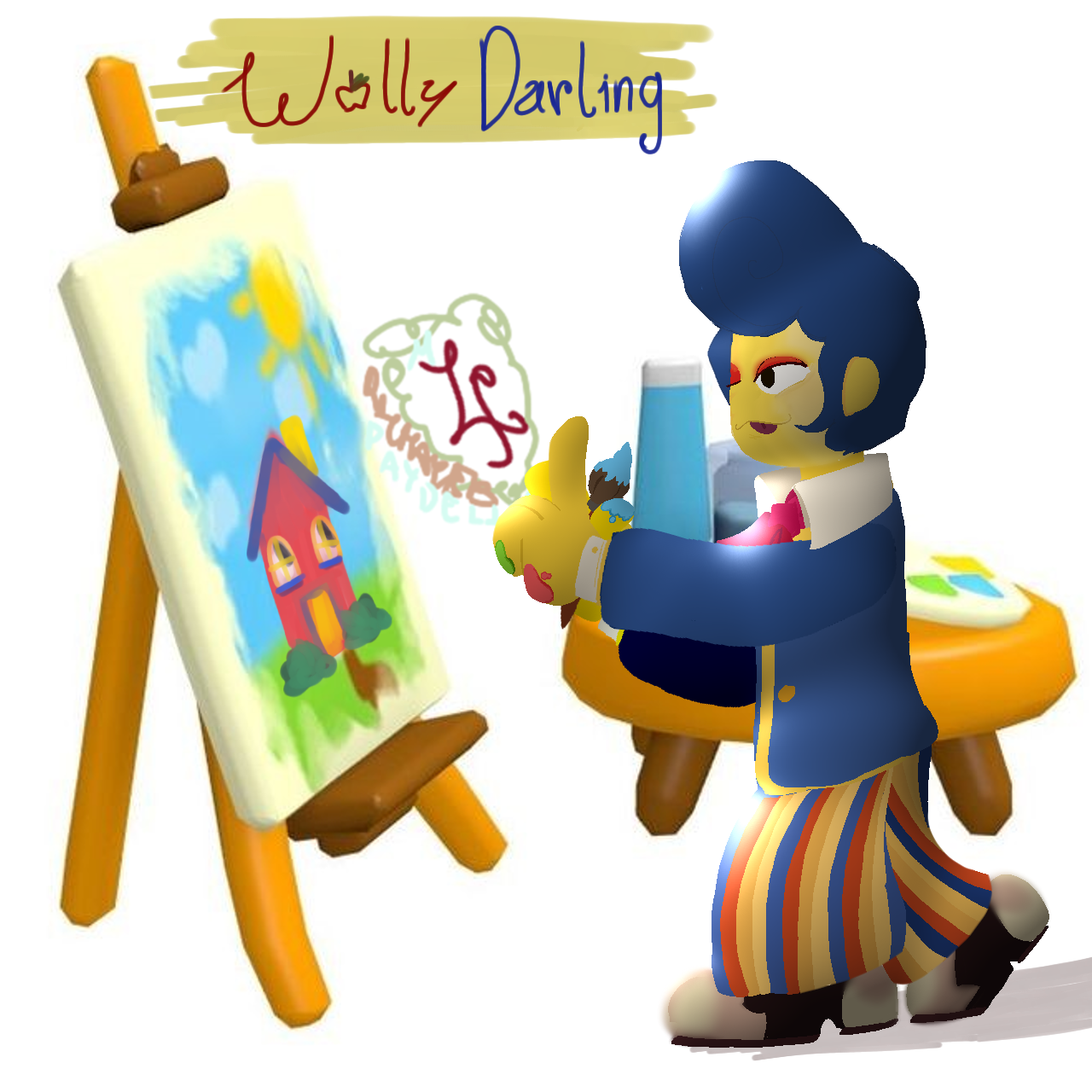 Wally darling painting home - ibisPaint