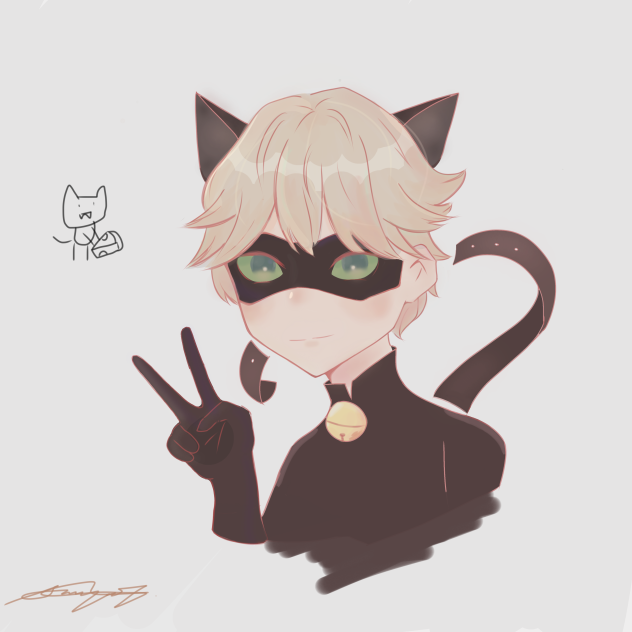 Chat noir - ibisPaint