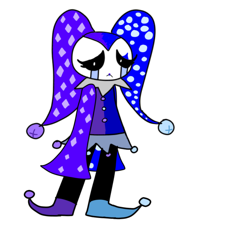 sad jester woman - ibisPaint