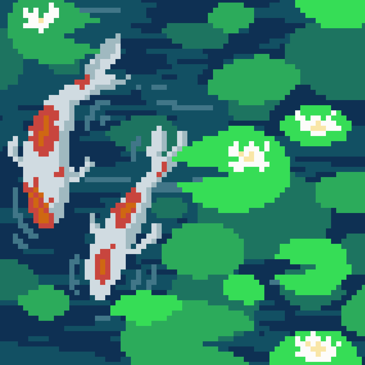 Pixel fish - ibisPaint