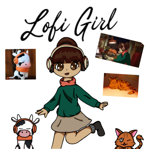 Lofi Girl and friends. Cute - ibisPaint
