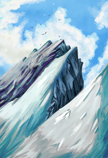mountain snow - ibisPaint