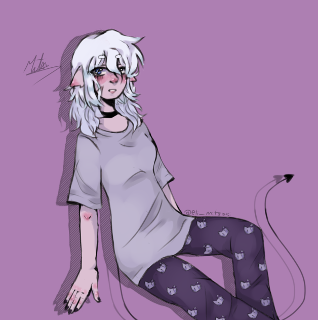 20 días con tu Oc - dia 1 - Pijama - ibisPaint