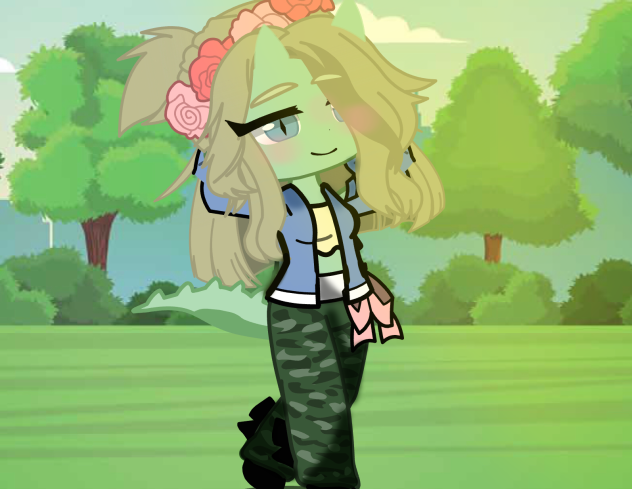 Lizard as a girl - ibisPaint