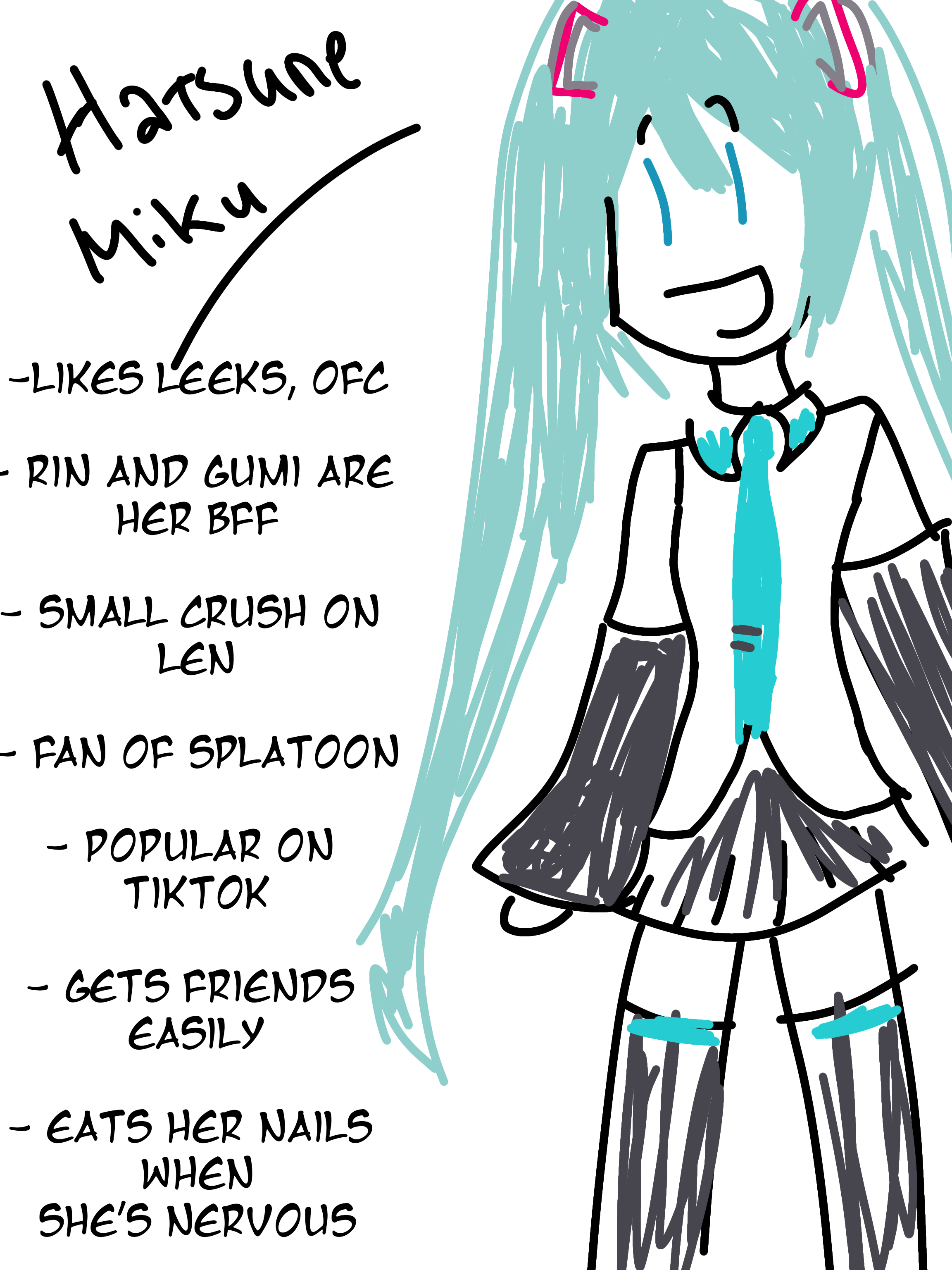 Vocaloid #3 - Hatsune Miku HeadCanons - ibisPaint