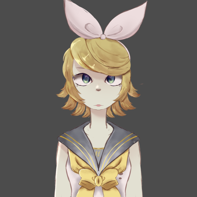 oldish unfinished rin kagamine painting - ibisPaint