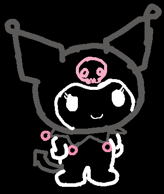 Kuromi outline - ibisPaint