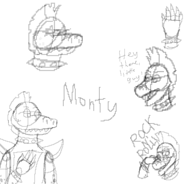 Monty sketches - ibisPaint