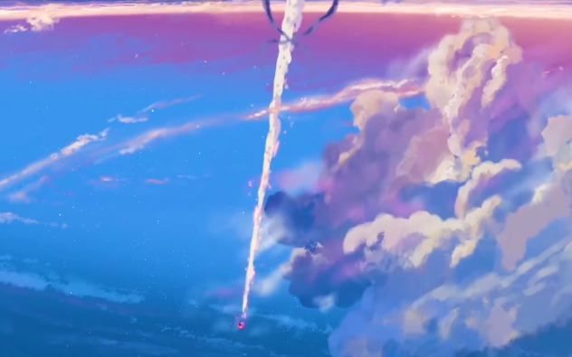 meteor in sky - ibisPaint