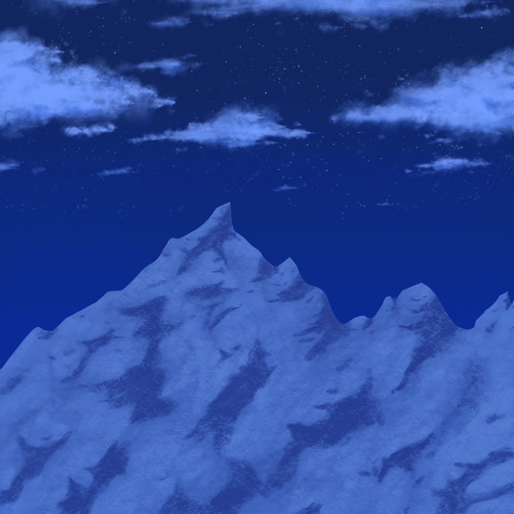 Night mountain - ibisPaint