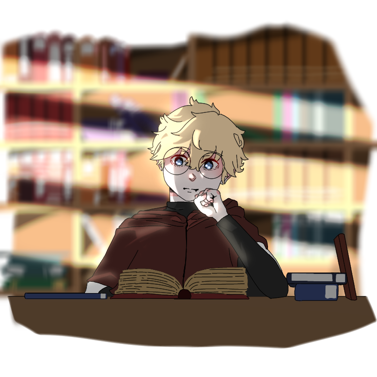 reading some books - ibisPaint