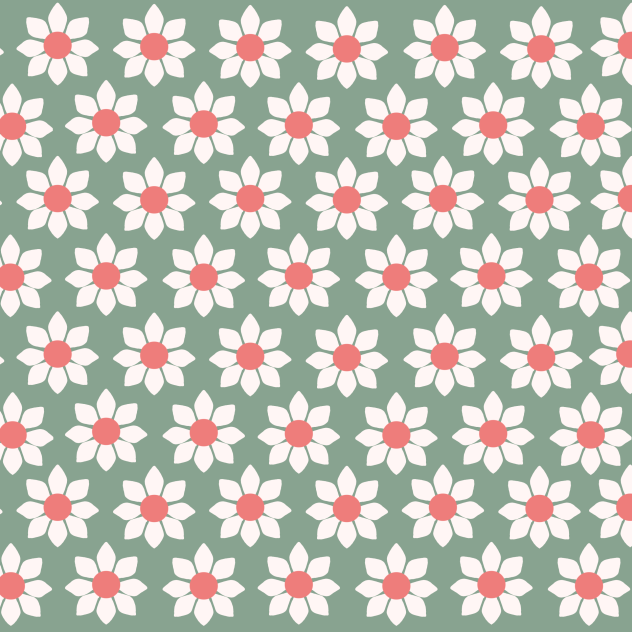70s Retro Flower Pattern 3 - ibisPaint