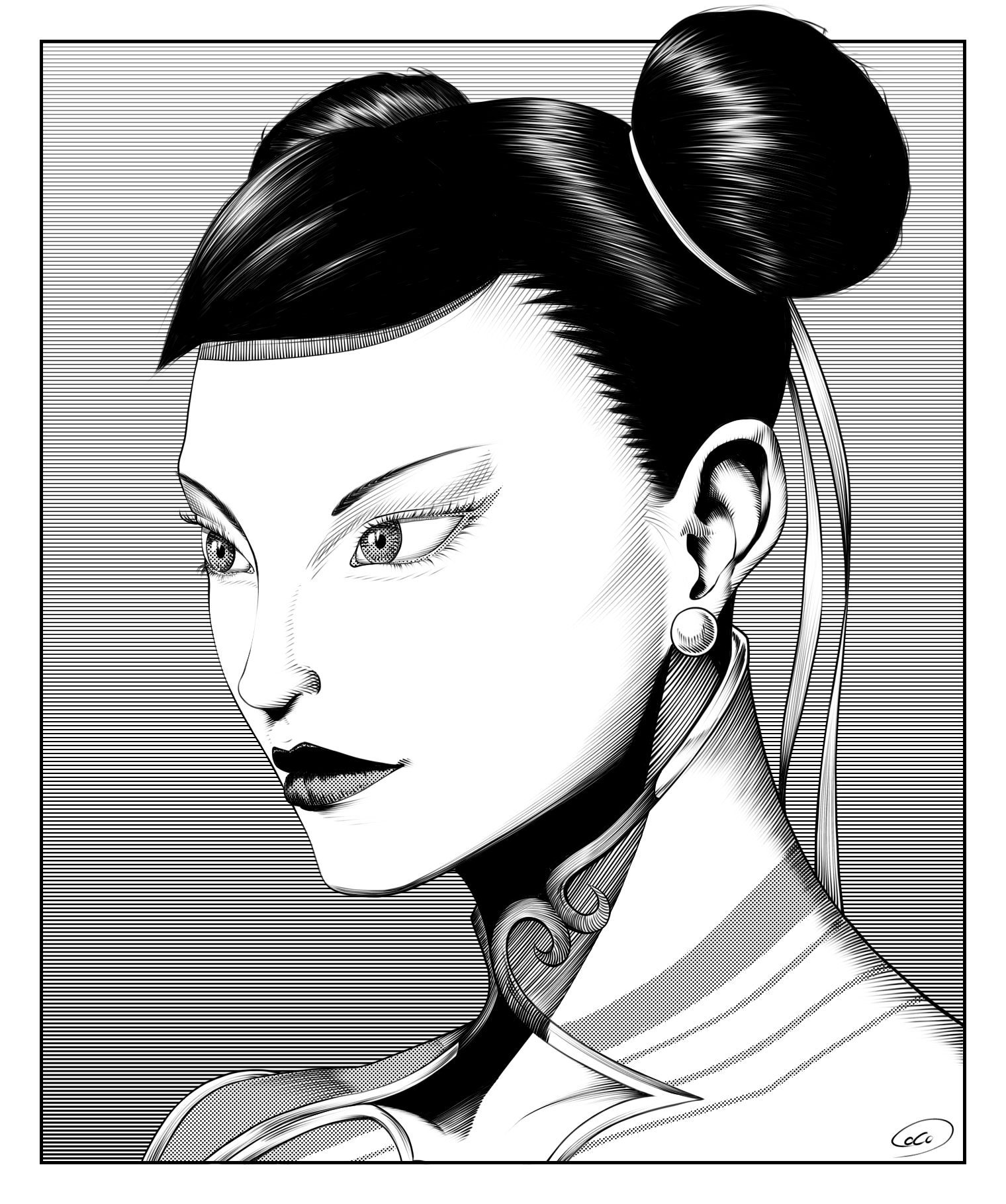 Chun-li ink art - ibisPaint